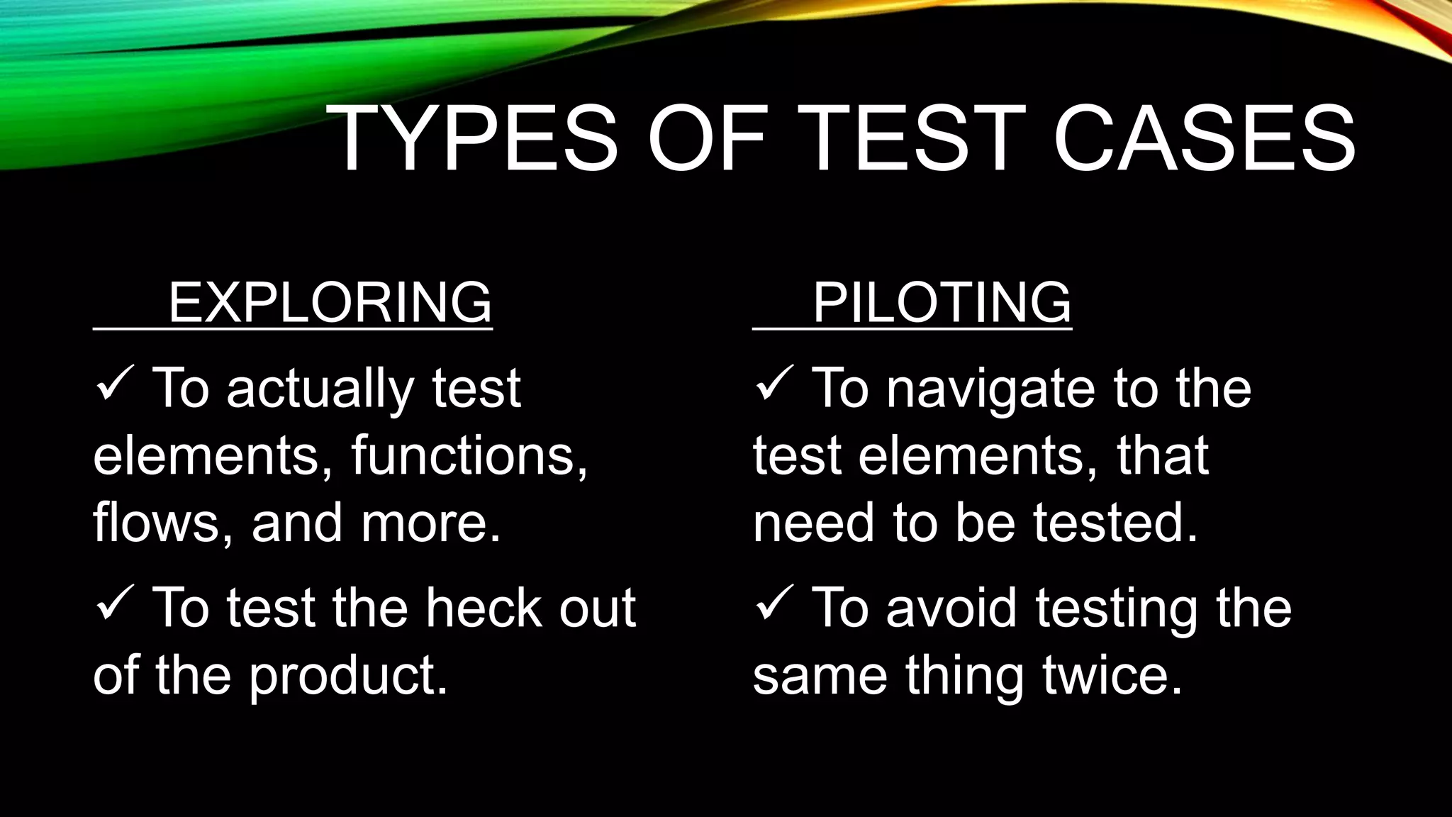 So you think you can write a test case | PPT