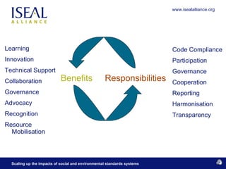 So You Want Be An ISEAL Member? | PPT