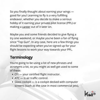 So You Want To Be an Aviator? (What To Expect When You Start With Your ...