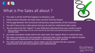 So you want to be a pre sales architect or consultant | PPTX