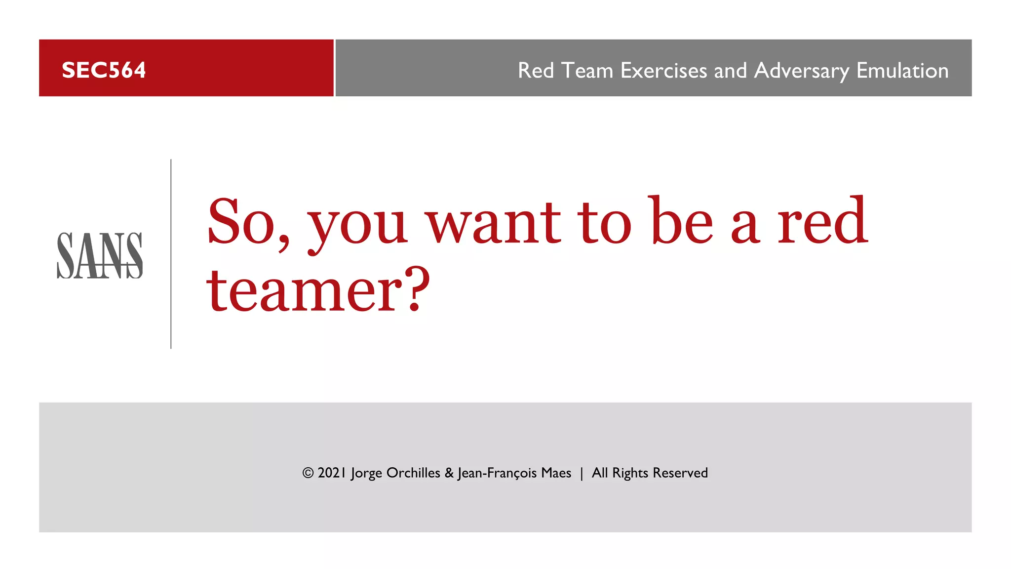So you want to be a red teamer | PDF