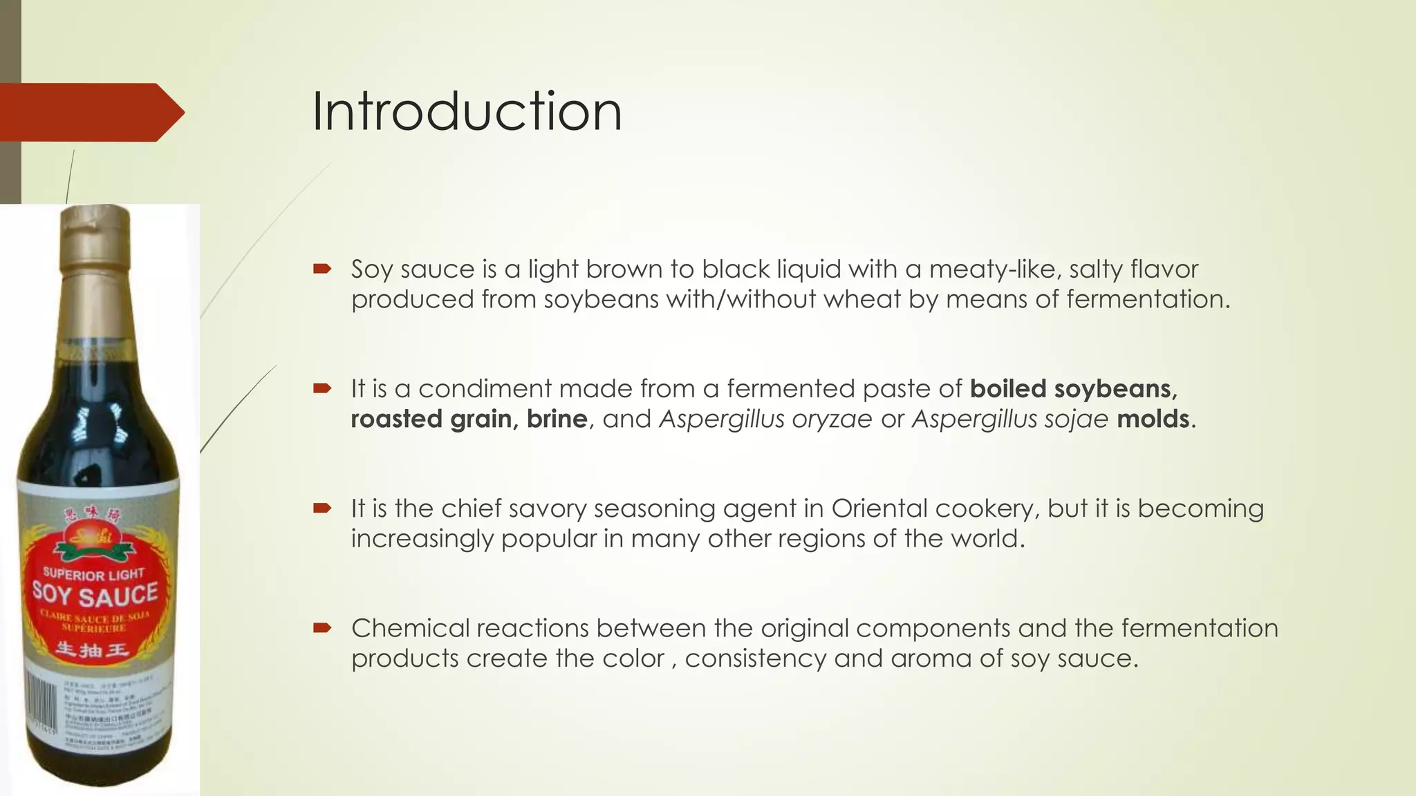 Soy sauce Microbiological aspects | PPTX