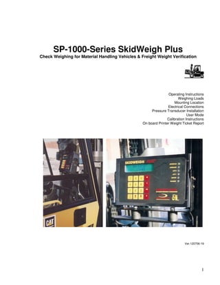 Forklift weighing scales, SP1000-skid weigh-plus-installation ...