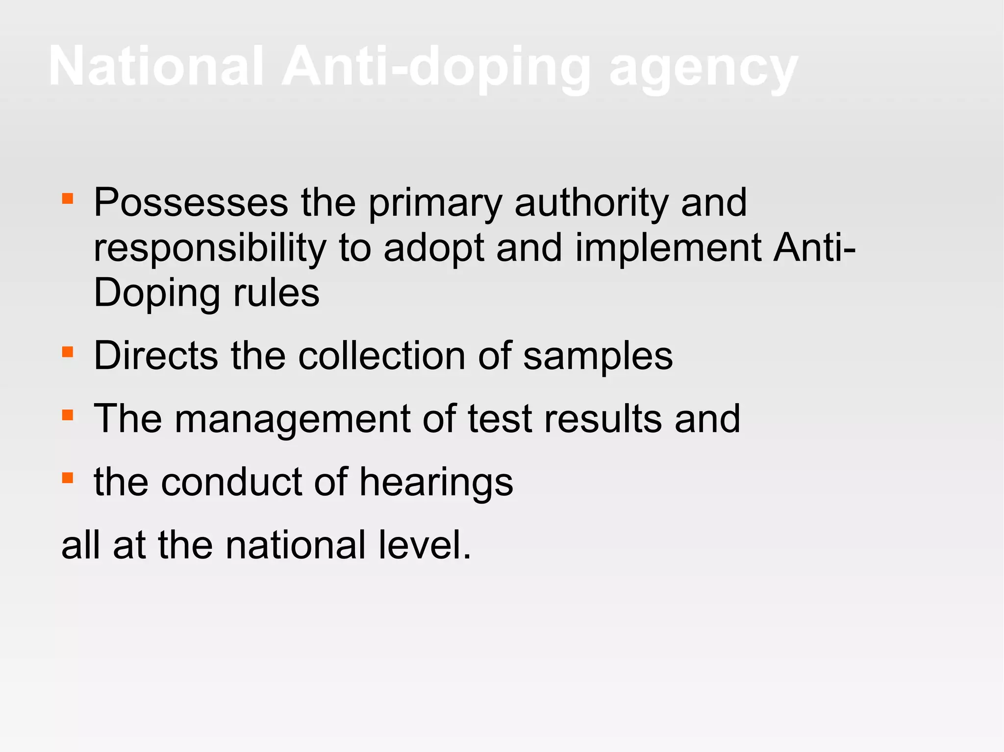 Sports law - anti-doping rules | PPT