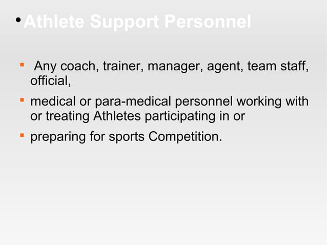 Sports law - anti-doping rules | PPT