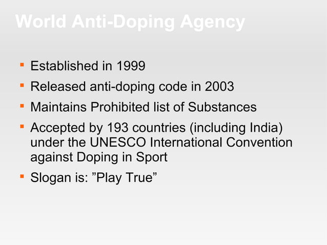 Sports law - anti-doping rules | PPT