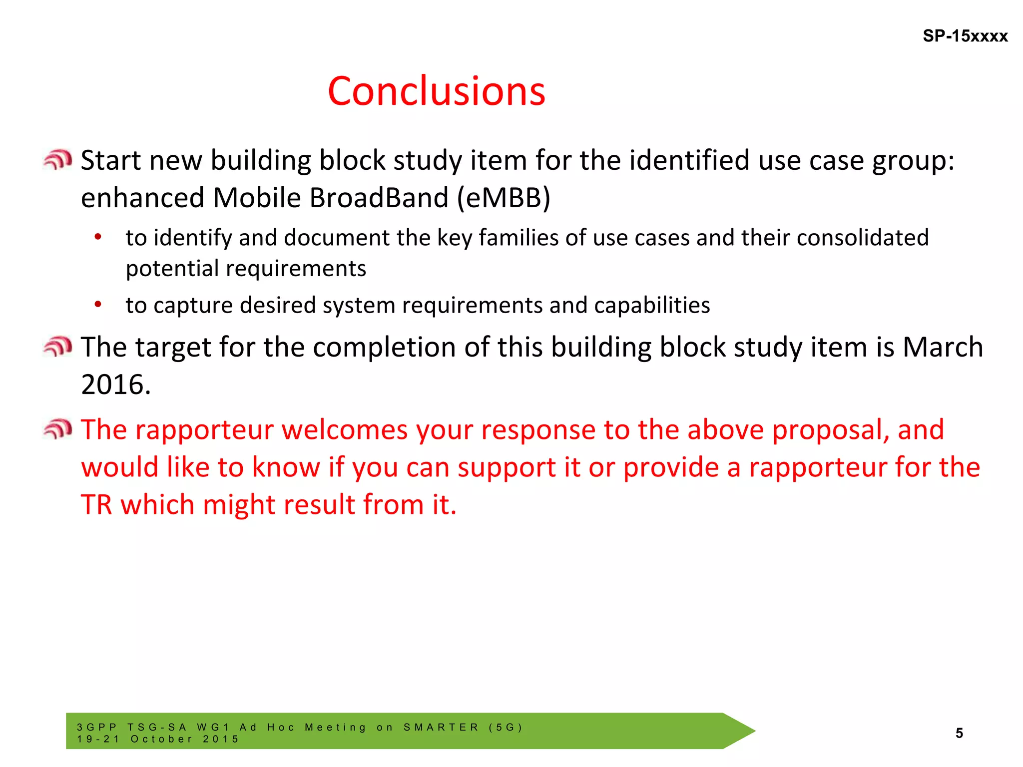 SMARTER Building Block: enhanced Mobile BroadBand (eMBB) | PPTX