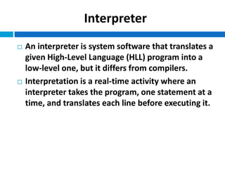 Toy Interpreter | PPT