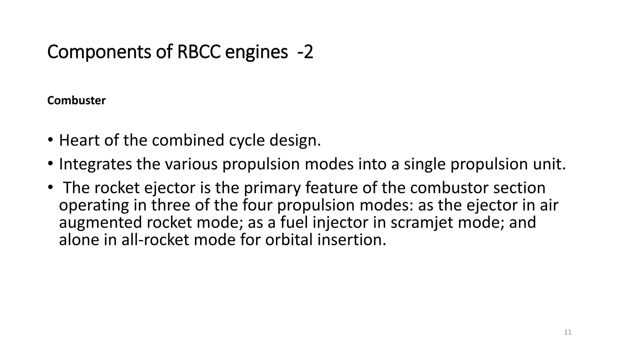 B.tech Mechanical Seminar - RBCC Engines | PPT