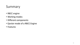 B.tech Mechanical Seminar - RBCC Engines | PPT