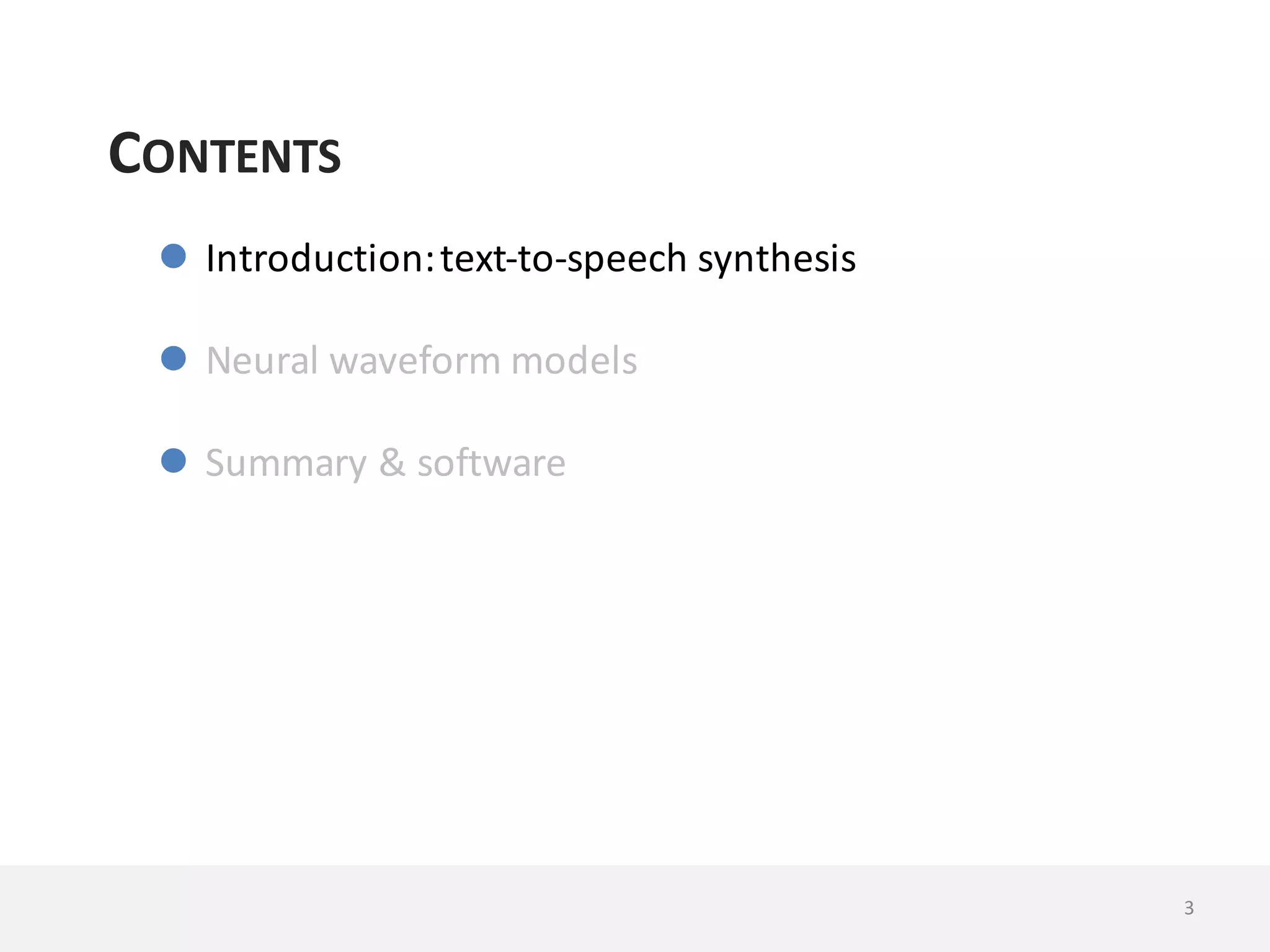 Tutorial on end-to-end text-to-speech synthesis: Part 1 – Neural waveform modeling | PDF