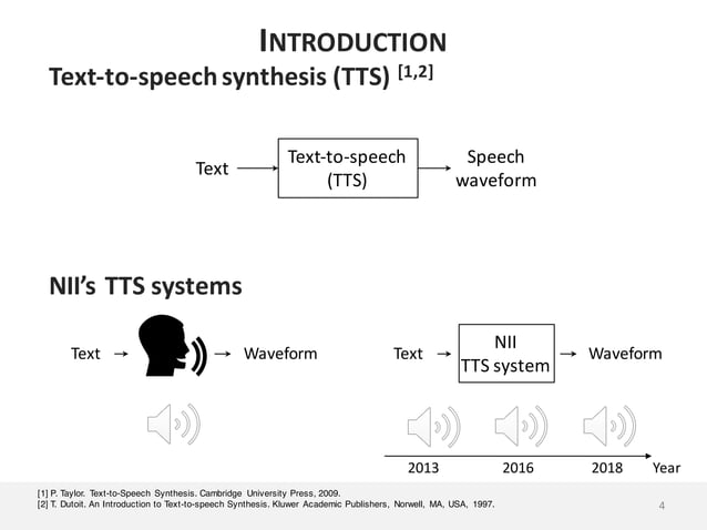 Tutorial on end-to-end text-to-speech synthesis: Part 1 – Neural ...