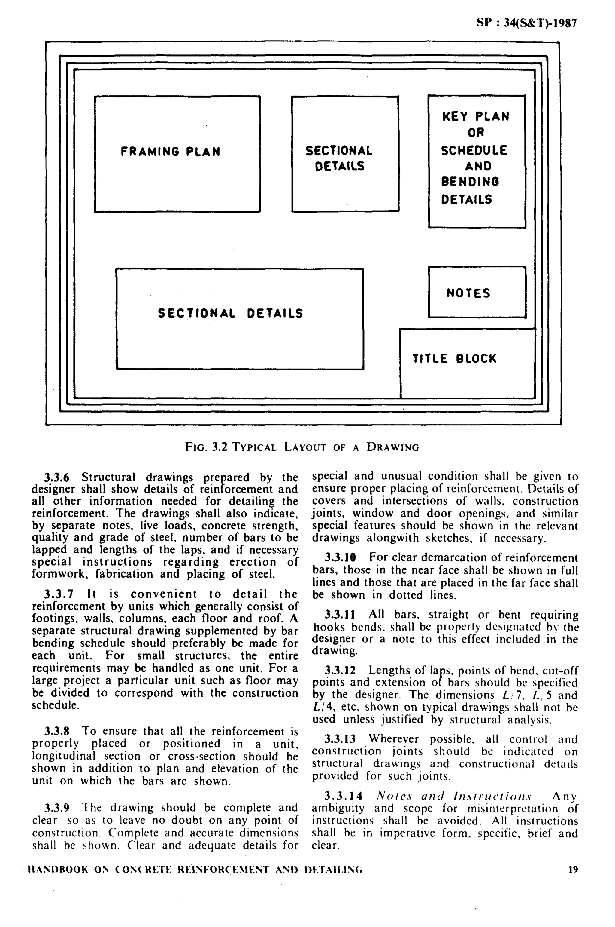 Sp 34-1987 handbook on reinforcement and detailing | PDF