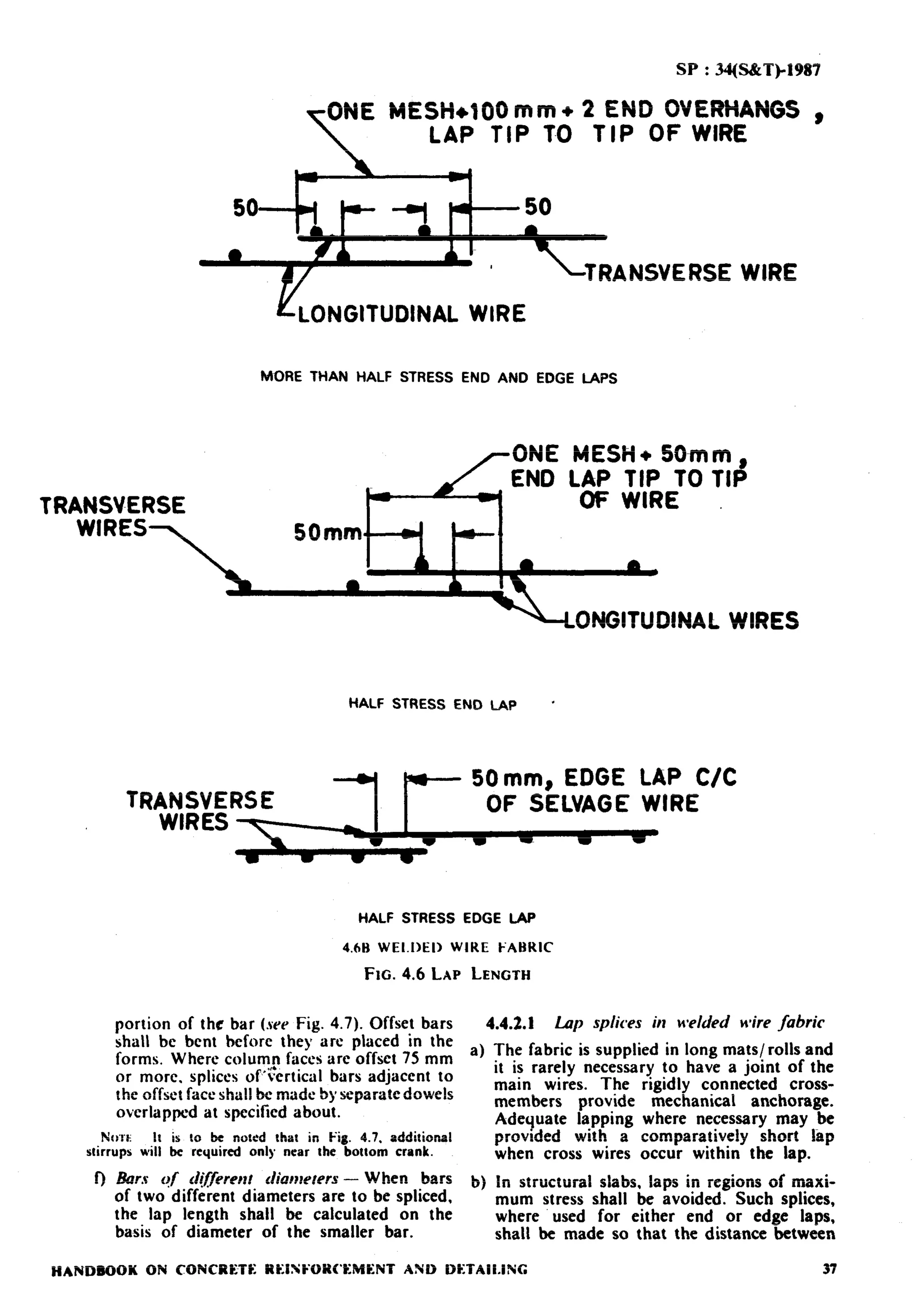 Sp 34-1987 handbook on reinforcement and detailing | PDF