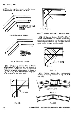 Sp 34-1987 handbook on reinforcement and detailing | PDF