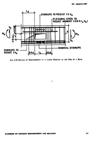 Sp 34-1987 handbook on reinforcement and detailing | PDF