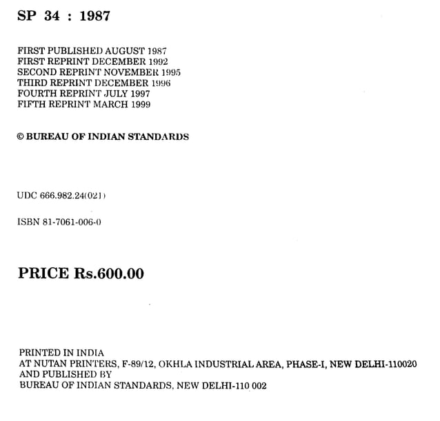 Sp 34-1987 handbook on reinforcement and detailing | PDF