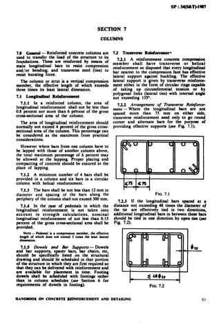 Sp 34-1987 handbook on reinforcement and detailing | PDF