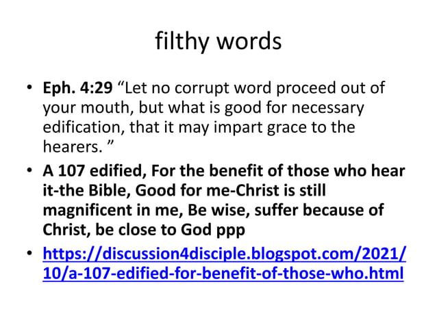 filthy, The filth of the world, the filth of God filth of food, filthy ...