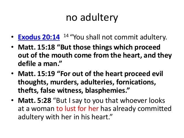 wolf is coming no adultery, mental infidelity The Punishment of the ...