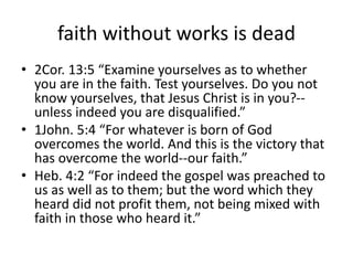 A344 Faith without works is dead The body without soul is dead | PPTX ...