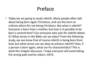 A472 How to be reborn What is rebirth? , how can I be reborn? What ...