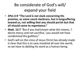 Self-examination of walking GOD’s way/ growth of confidence The word of ...