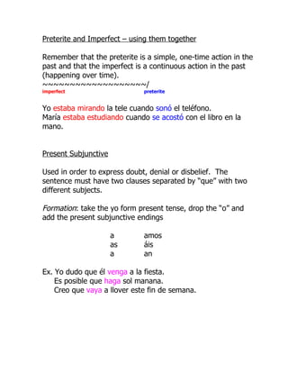 Spanish Grammar Review | DOC