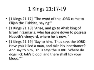 First King Eighteen - Second King Second Annotation content outline ...