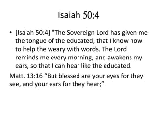 Commentary on Isaiah Chapter 50 content outline think about the problem ...