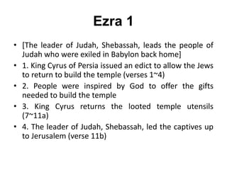 M16 2 Chronicles 25- Ezra 2 content outline think about the problem | PPTX