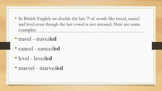 REGULAR VERBS | PPTX