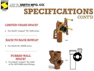 Sales Presentation: Water Closet Supports by Jay R. Smith Mfg. Co. | PPTX