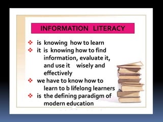 Information Literacy | PPTX