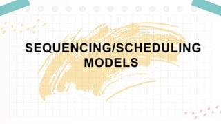 Sequential Models - Meaning, assumptions, Types and Problems | PPTX
