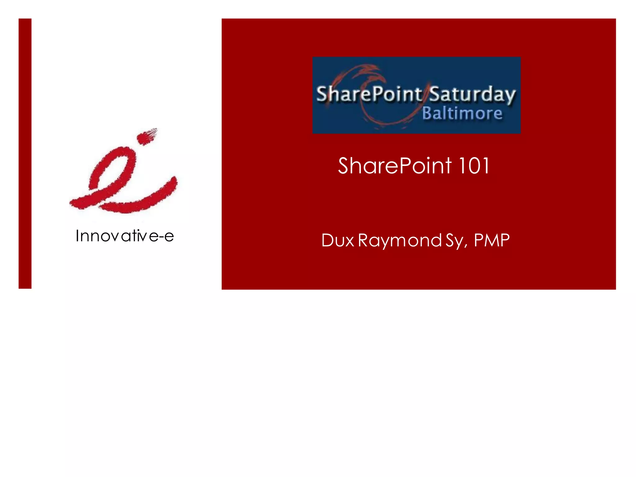 SharePoint 101 | PPT