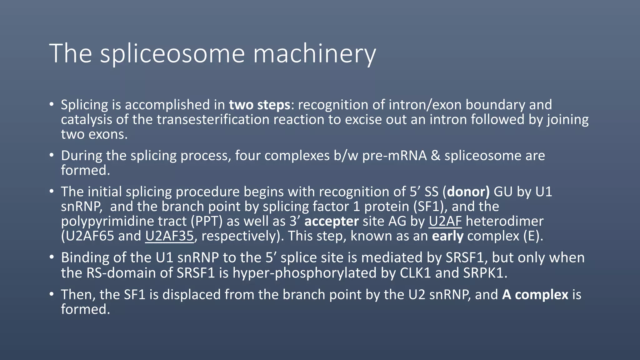 Spliceosome | PPTX