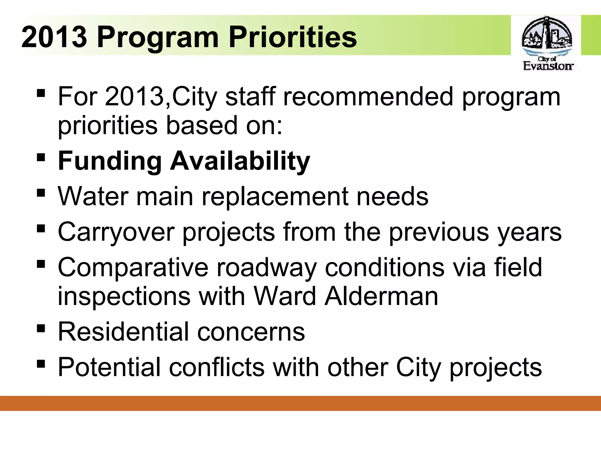 Sp1 2013 street resurfacing presentation | PPT