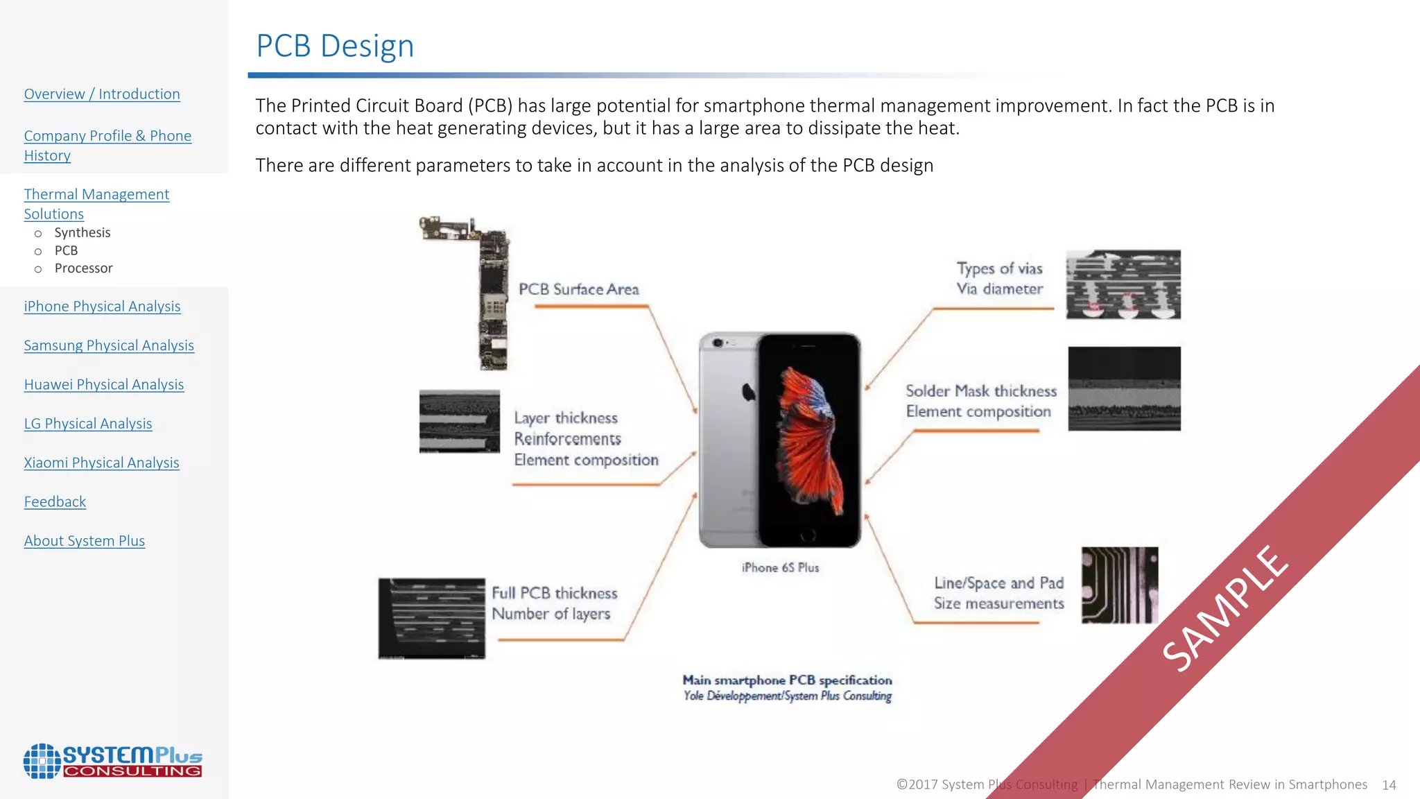 Thermal management smartphone overview 2017 teardown reverse costing ...