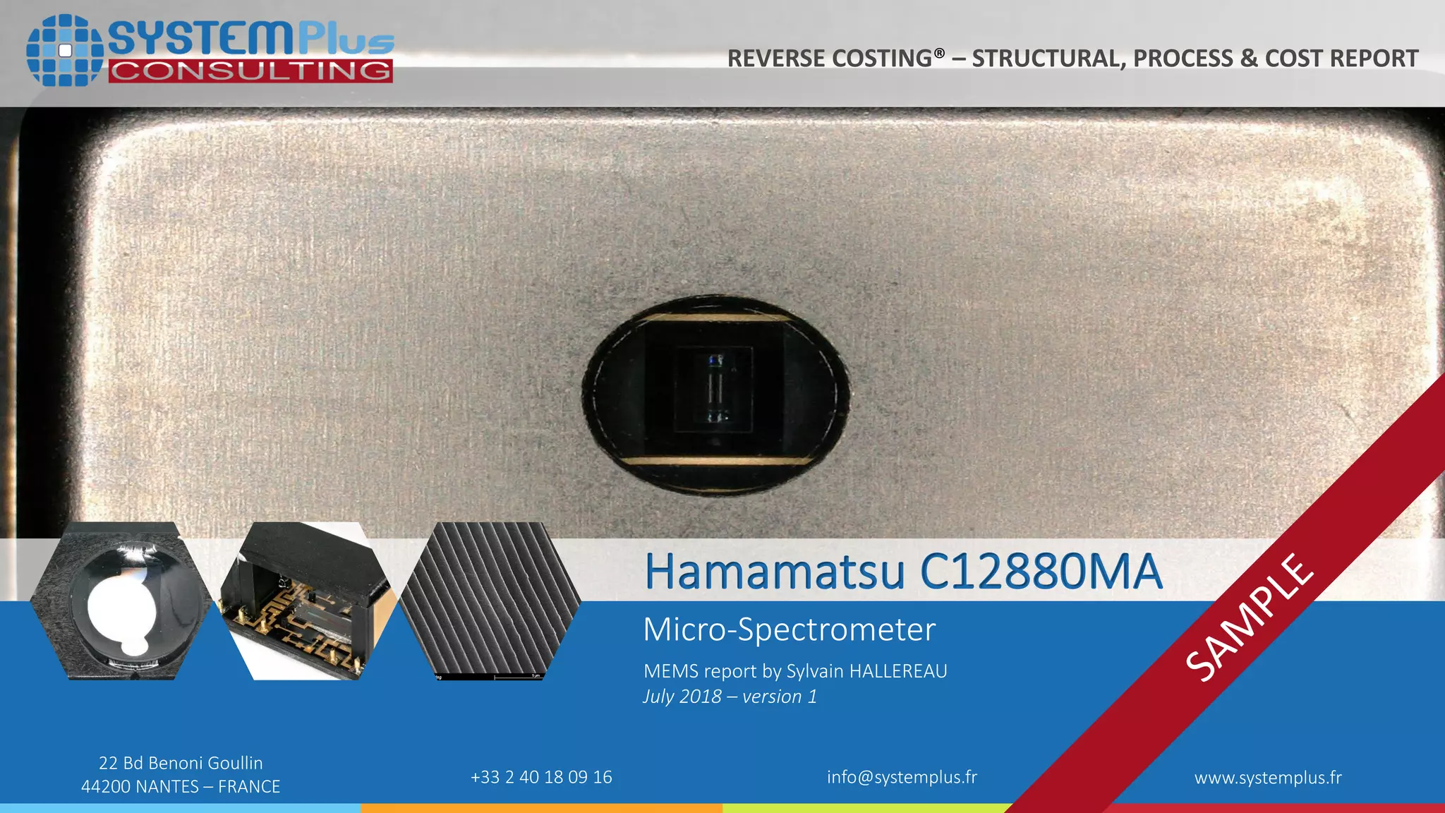 Hamamatsu C12880MA Micro-spectrometer | PDF