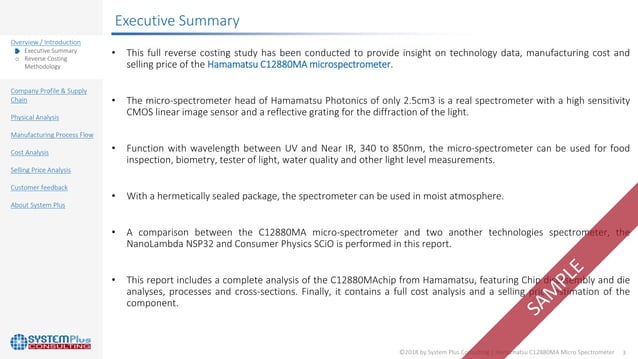 Hamamatsu C12880MA Micro-spectrometer | PDF | Science