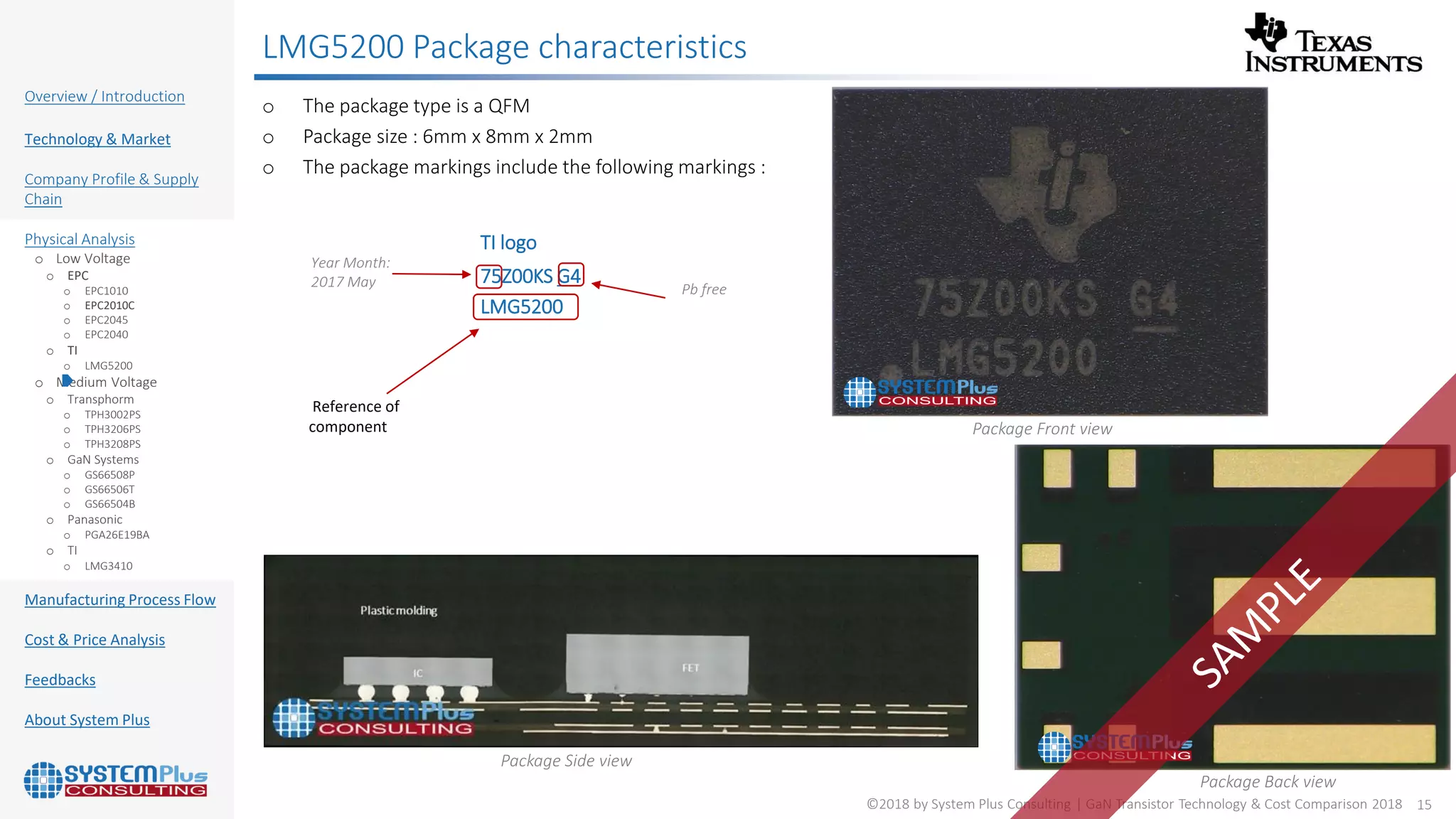 GaN-on-Silicon Transistor Comparison 2018 Structural, Process & Costing ...
