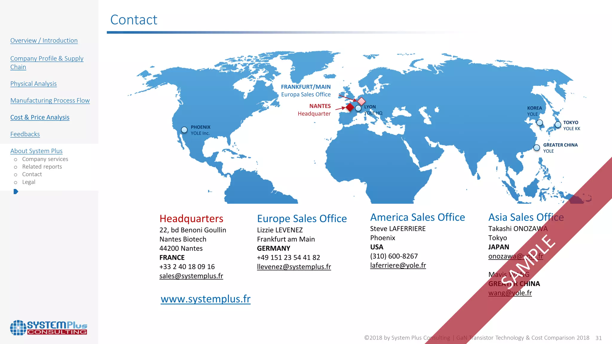 GaN-on-Silicon Transistor Comparison 2018 Structural, Process & Costing Report published by ...
