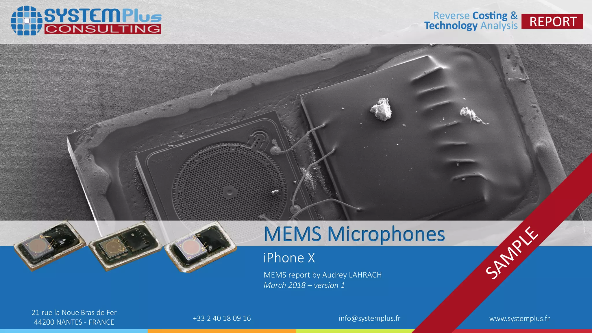Apple iPhone X: MEMS Microphones from Goertek, Knowles, and AAC Technologies 2018 teardown ...