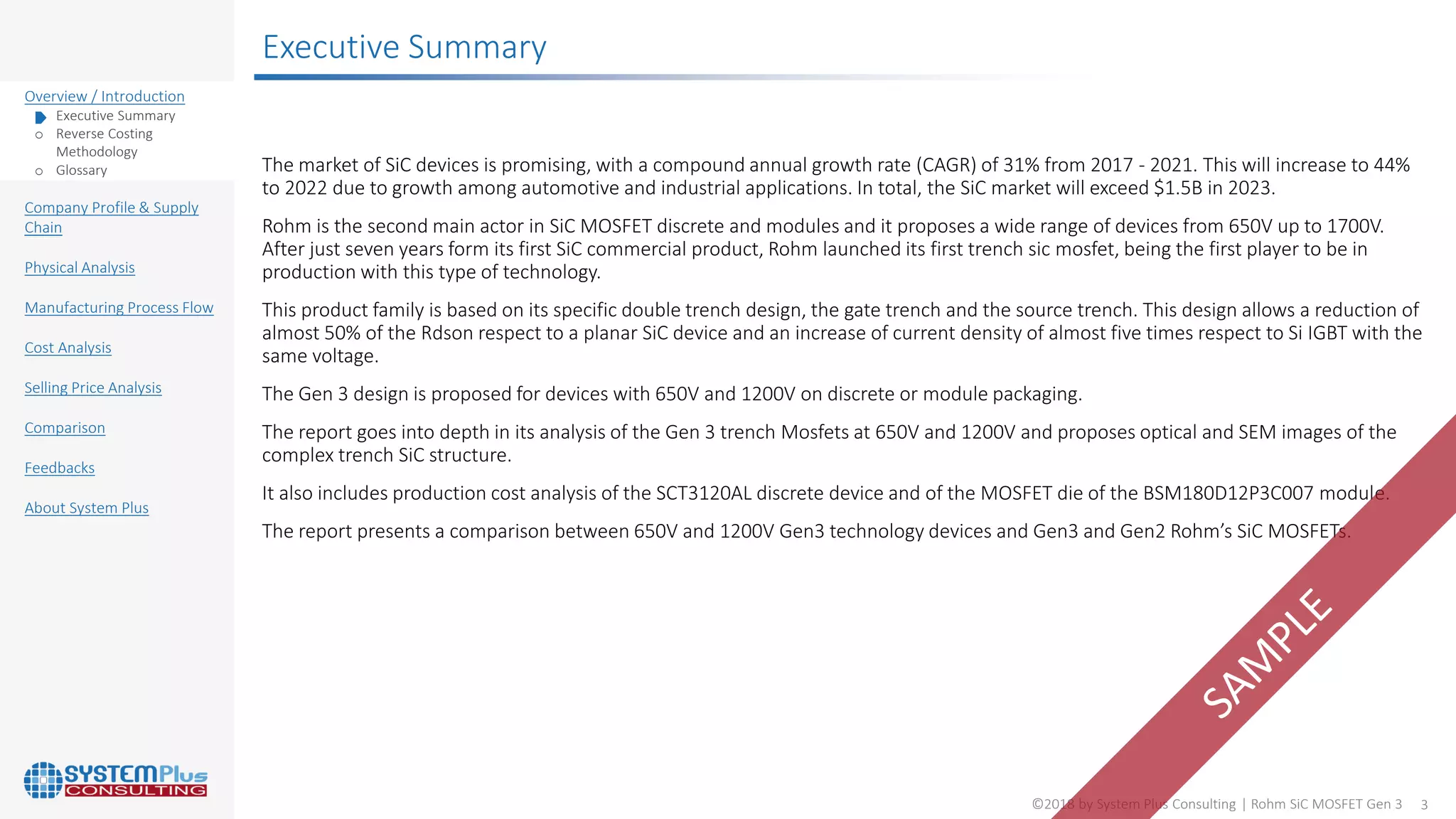 Rohm SiC MOSFET Gen3 Trench Design Family | PDF