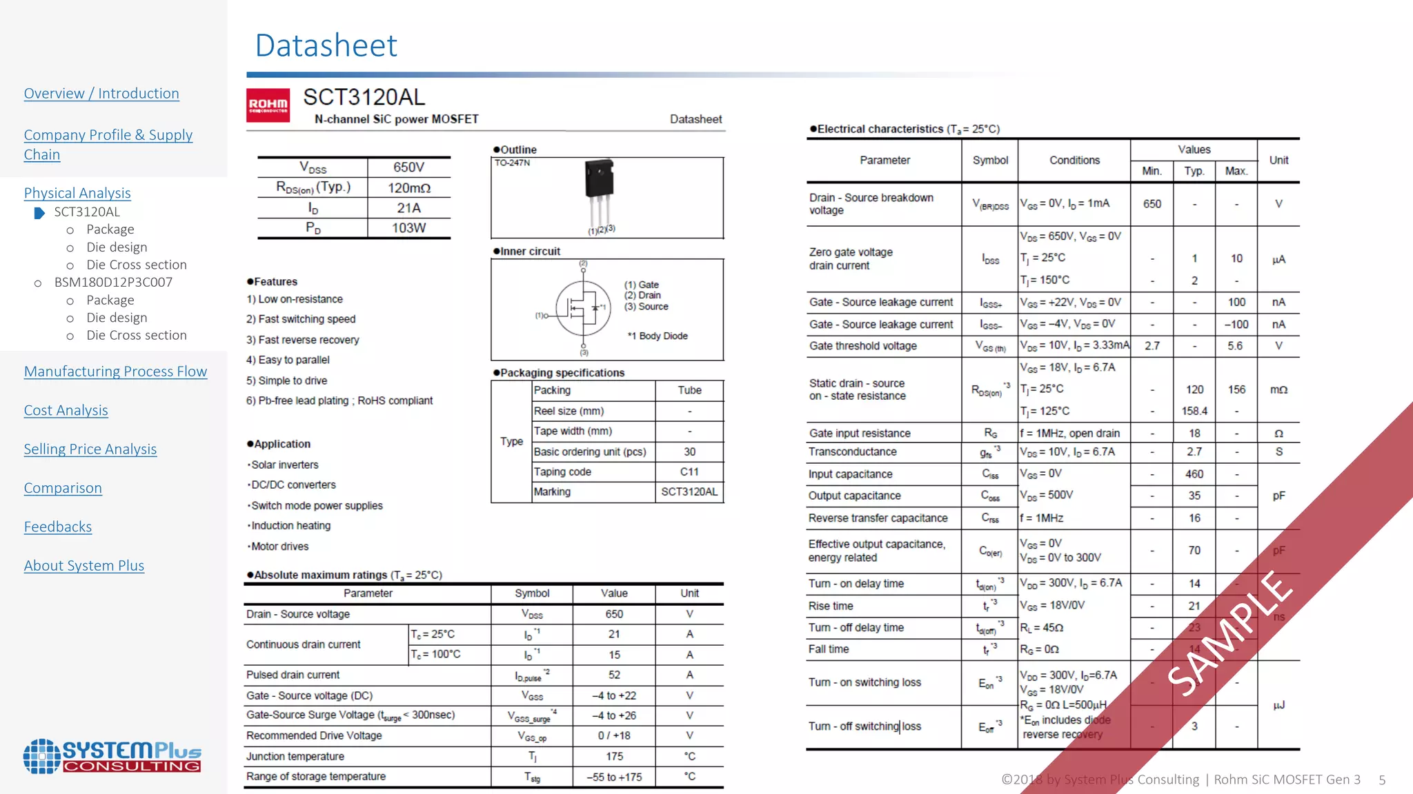 Rohm SiC MOSFET Gen3 Trench Design Family | PDF