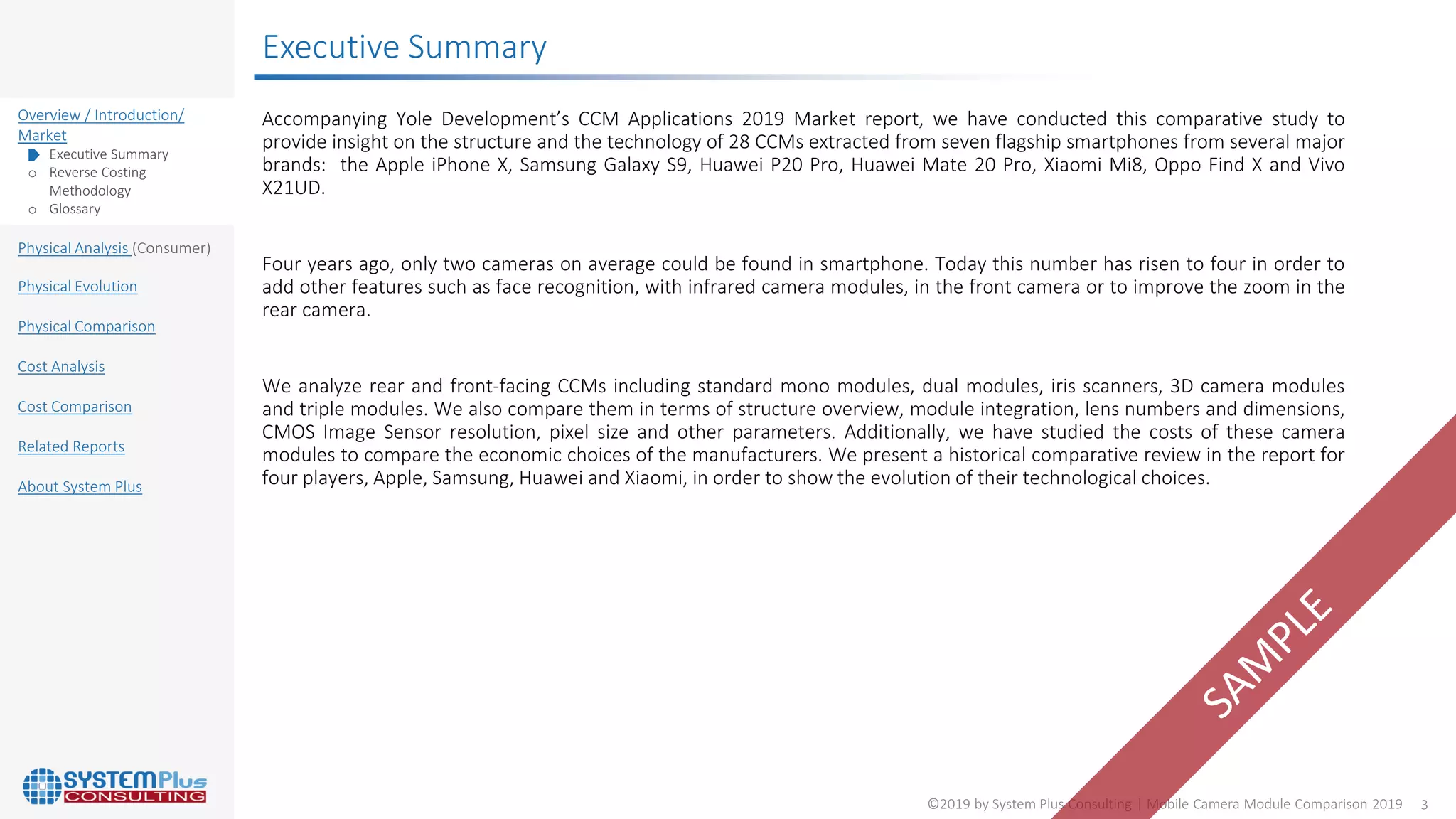 Mobile Camera Module Comparison 2019 | PDF