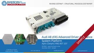 The Audi A8 zFAS ADAS Platform by Aptiv | PDF