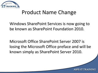 Sp2010 Office 2010 Web Seminar | PPT