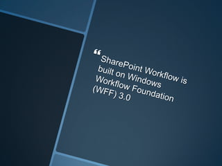 SharePoint 2010 Workflow Introduction | PPT